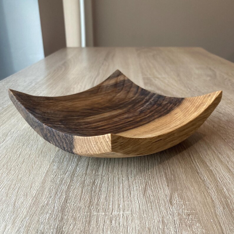 Square Black Limba Wood Bowl - Etsy