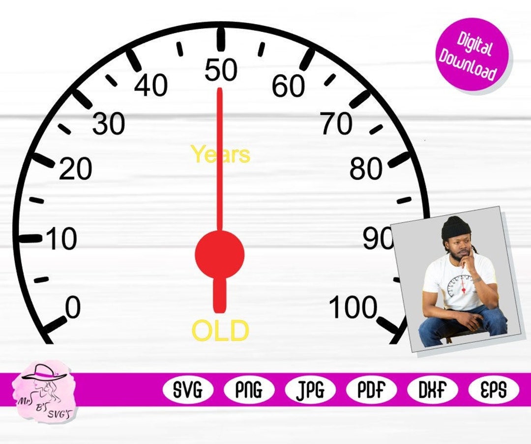 50th Birthday SVG, Speedometer Svg, Mens 50th Birthday, Gift for Car ...