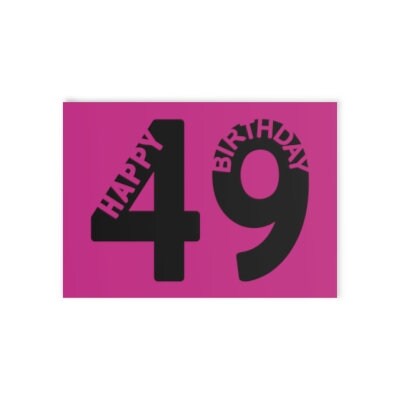 49th Birthday Card SVG Happy Birthday Cutting File Cricut - Etsy