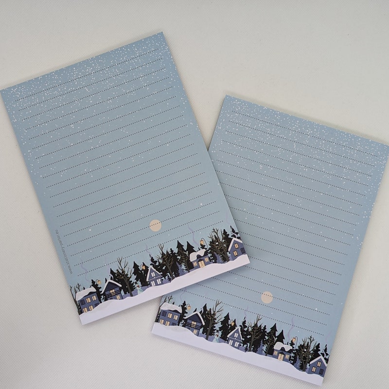 Winter Writing Paper - Etsy