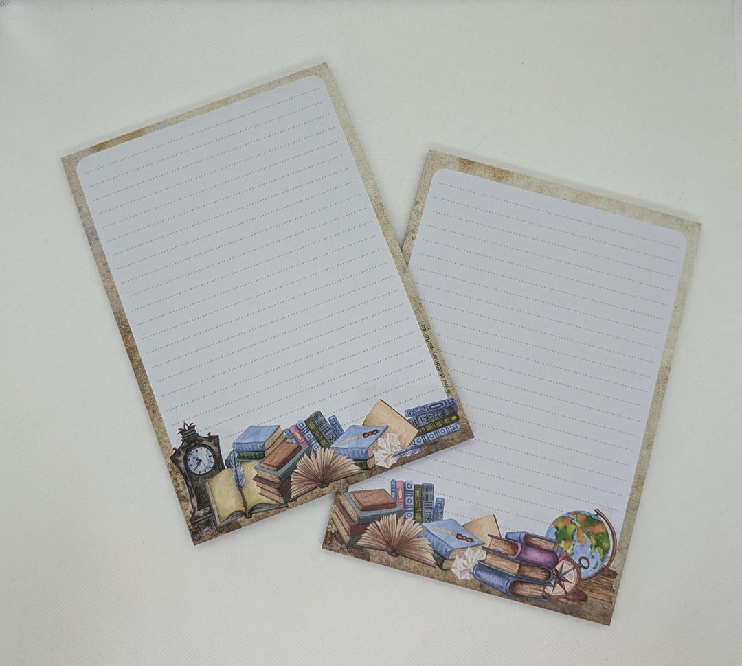Writing Paper Block A5 Printed on Both Sides and Lined "books 3.0 ...