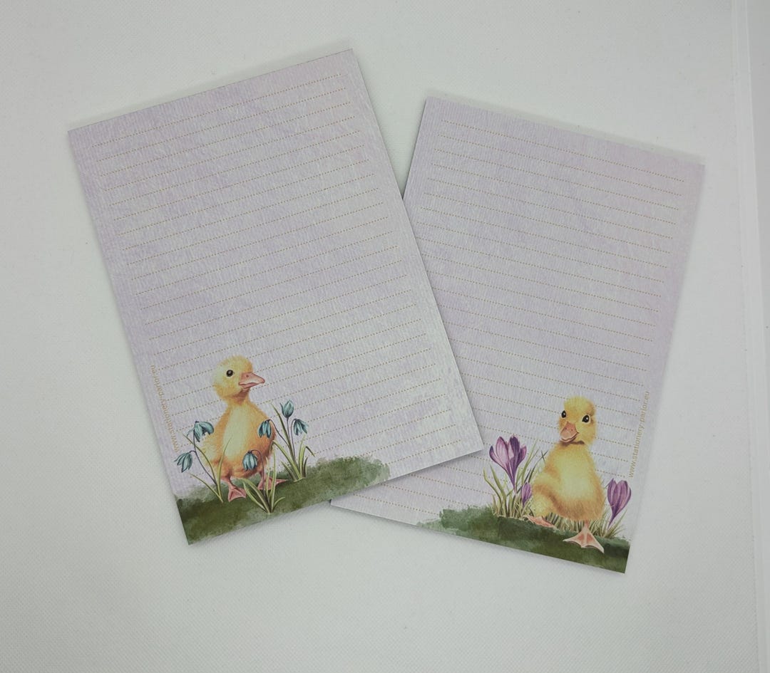 Writing Paper Block A5 Printed on Both Sides and Lined chicks, Notepad ...