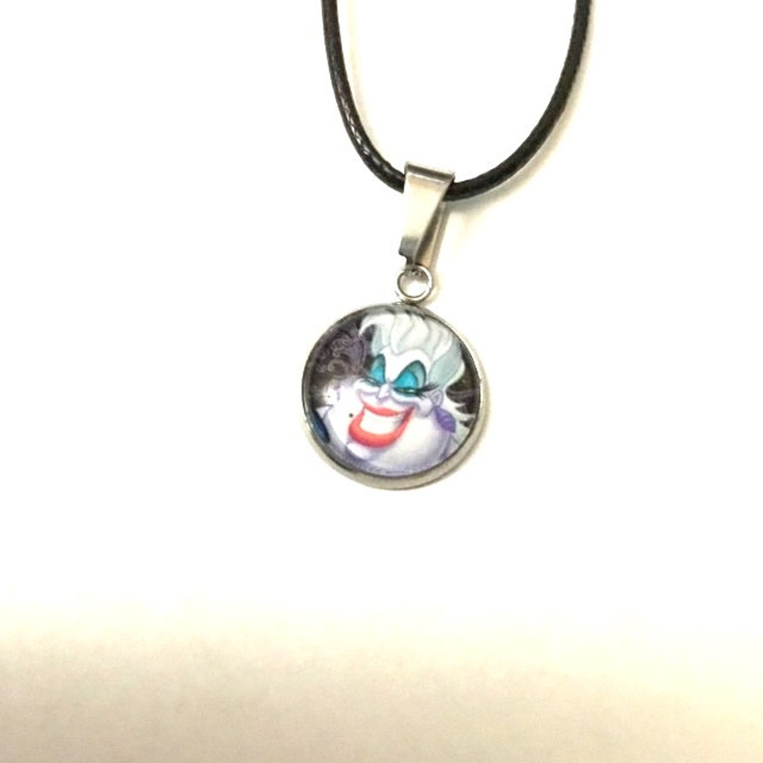 Disney Ursula From the Little Mermaid Charm Pendant Necklace - Etsy