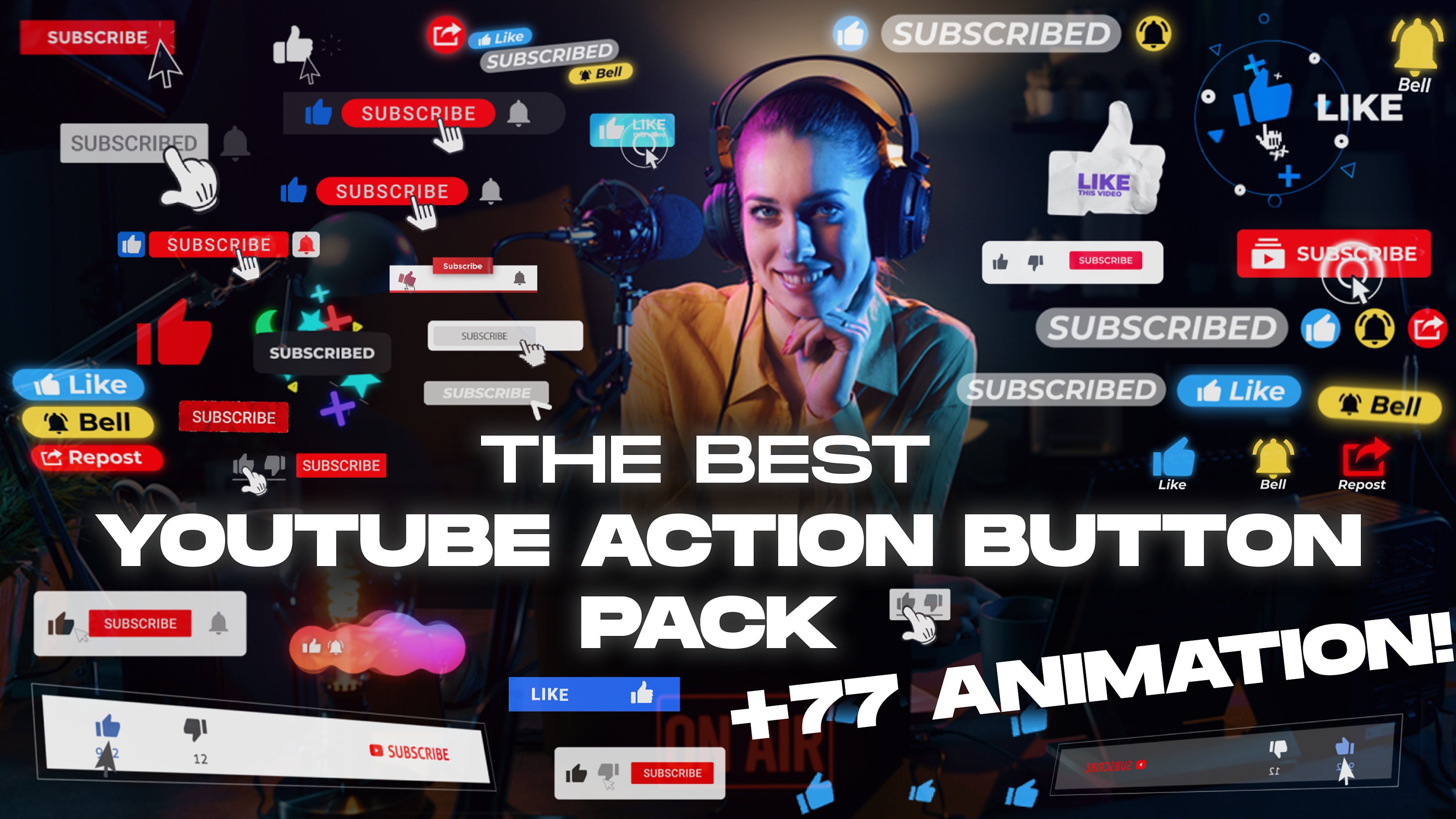 78 Subscribe, Follow, Like Reminder Animation for Youtubers and ...