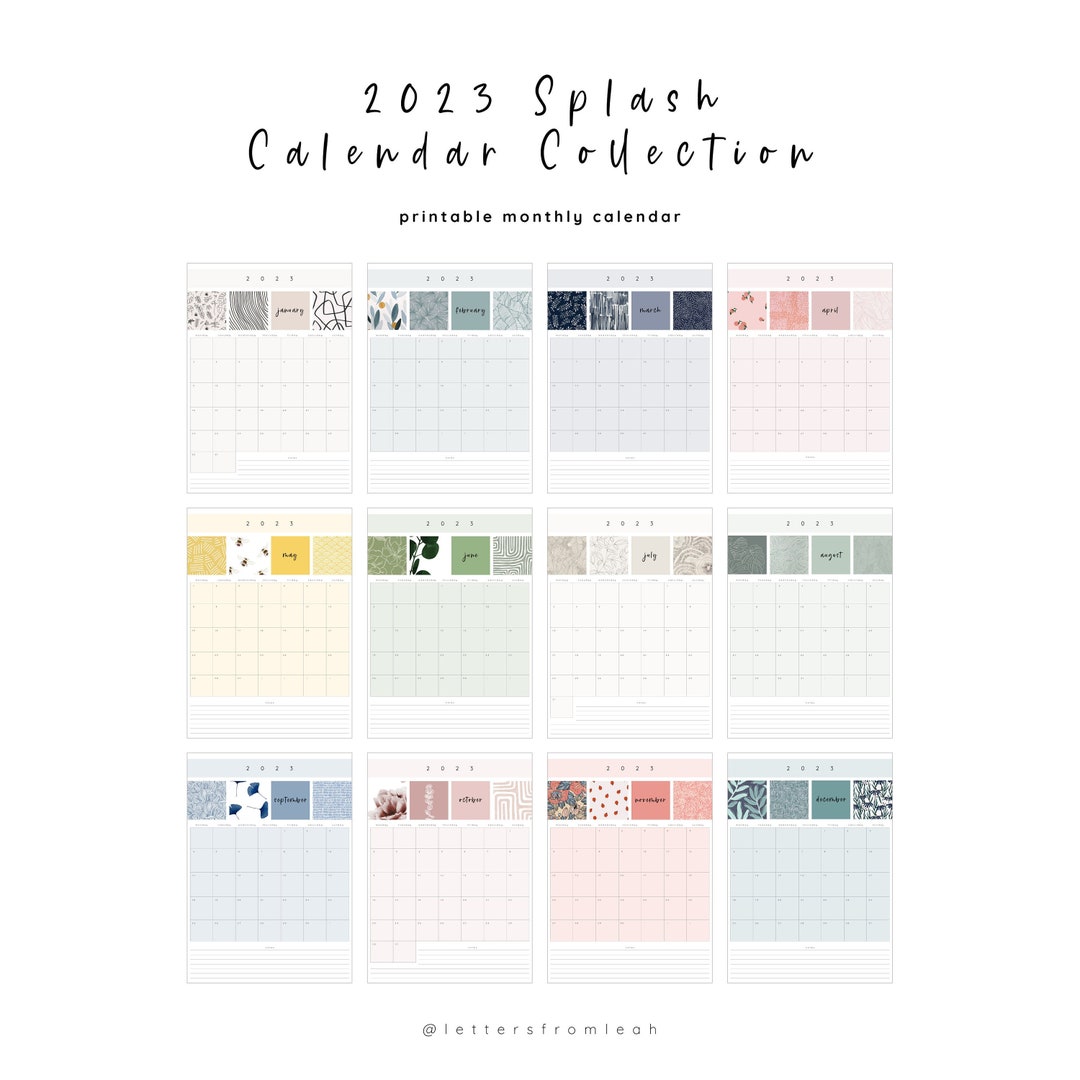 2023 Splash Calendar - Etsy