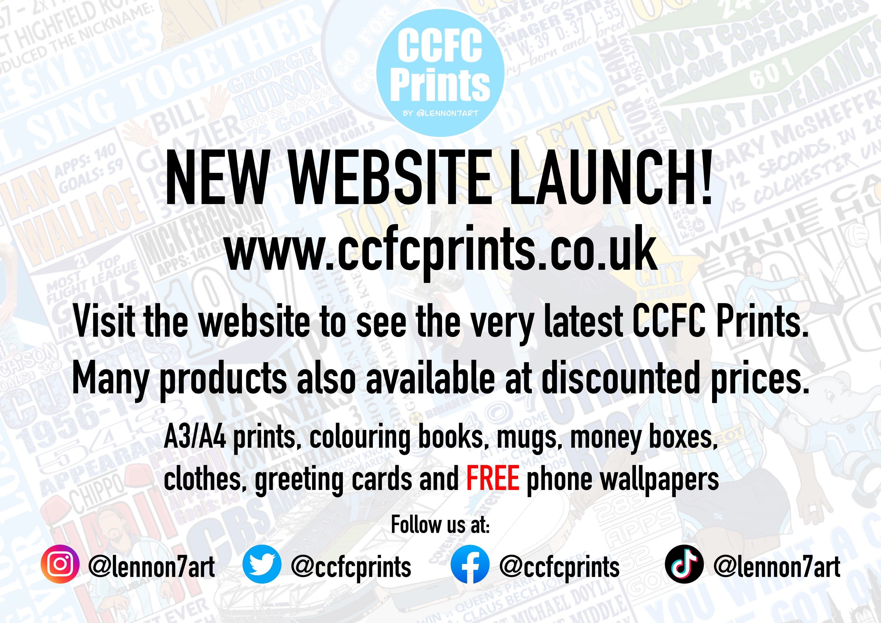 Coventry City History Montage A3 A4 Coventry City Print - Etsy UK