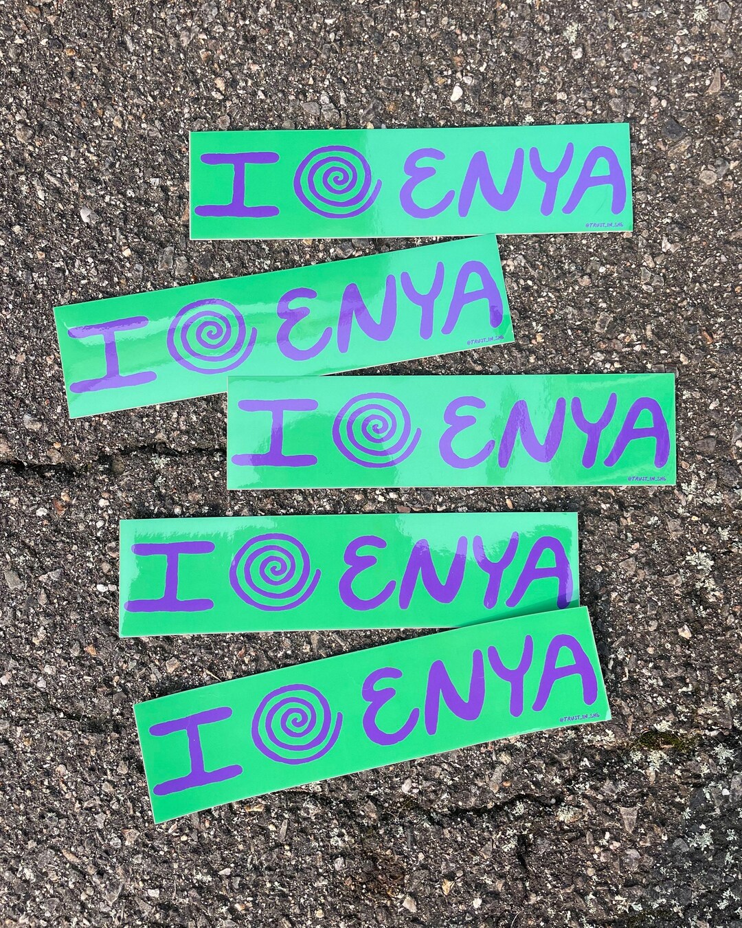 I Swirl Bumper Sticker - Etsy