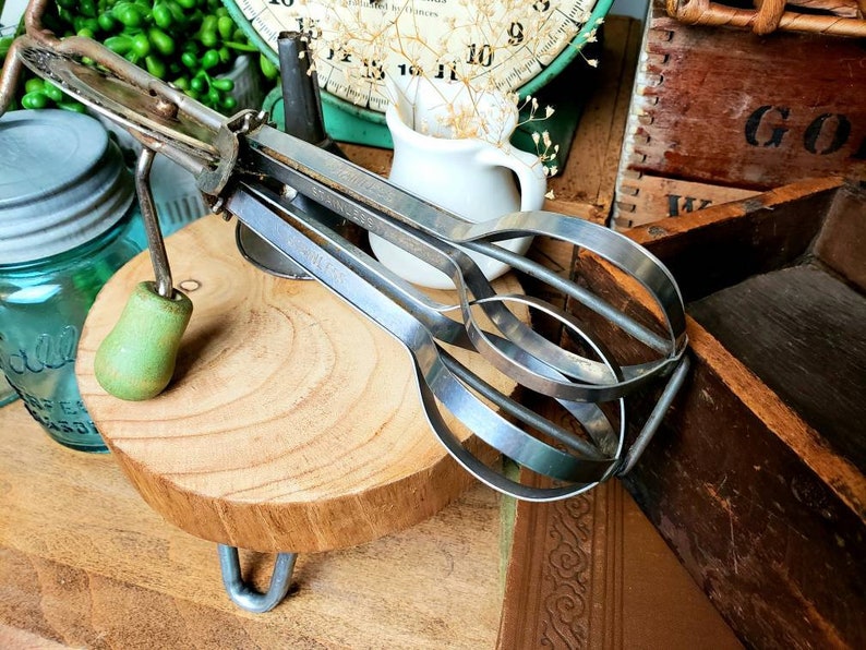 Vintage Green Edlund Company Hand Manual Egg Beater Mixer - Etsy