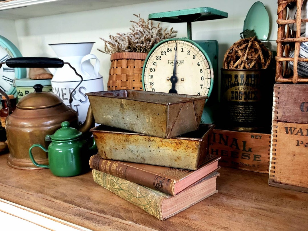 Vintage 1950s Bake King Bread Loaf Baking Pans, Envelope Folded Metal ...