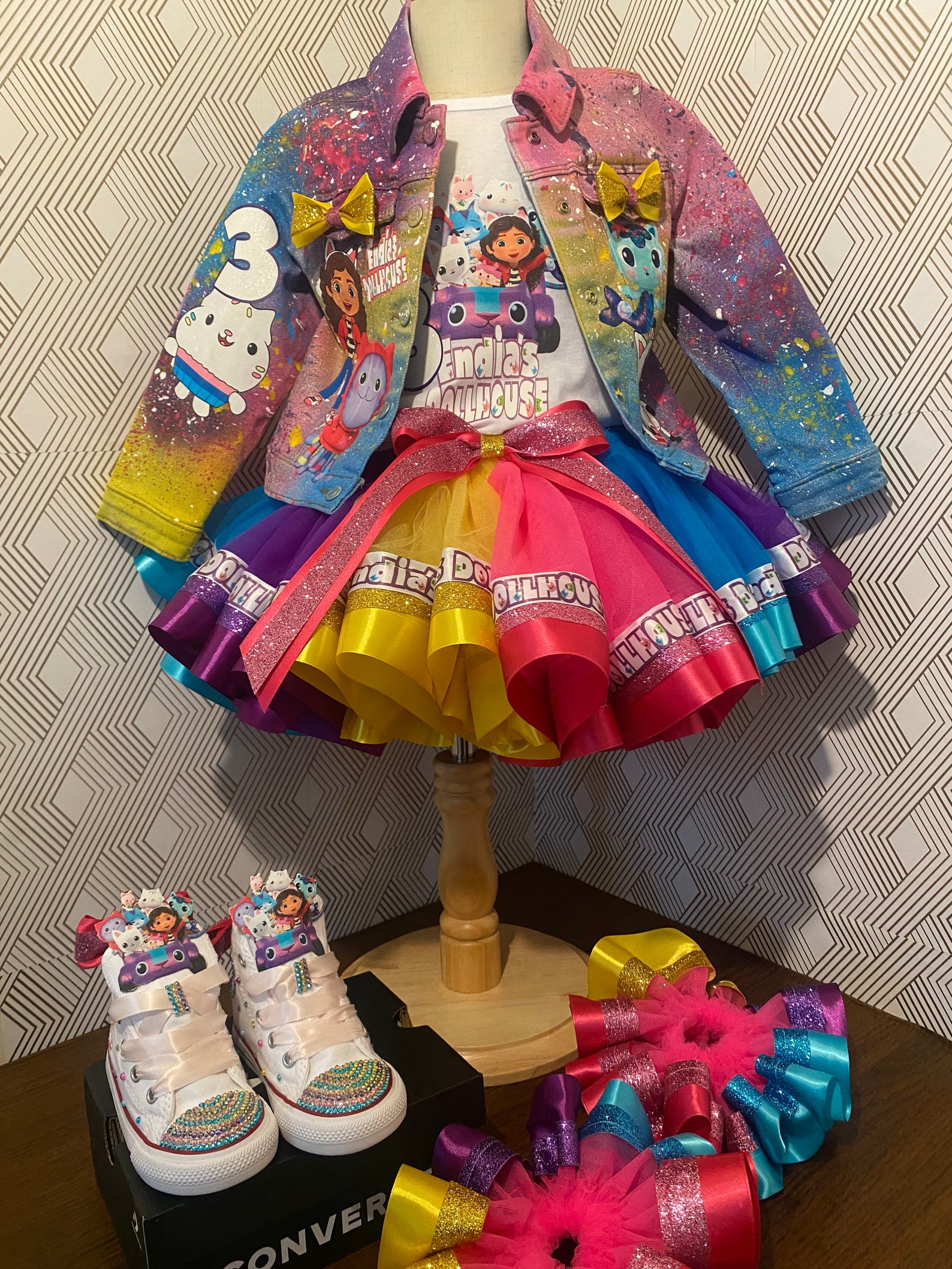 Kids Custom Character Outfit Girl Customized Overalls Gracies Corner ...