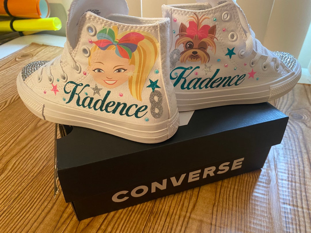 Custom Bling Converse Jojo Siwa Shoes Personalized Jojo Siwa Shoes Girl ...