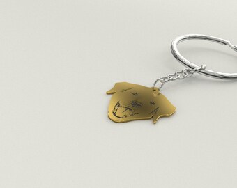 Silhouette Keychain | Etsy