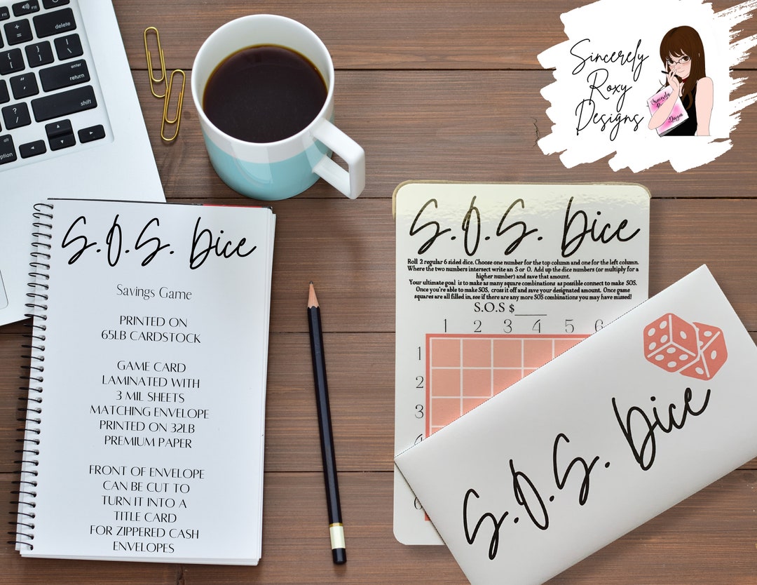 S.O.S Physical Laminated Savings Game With Envelope - Etsy