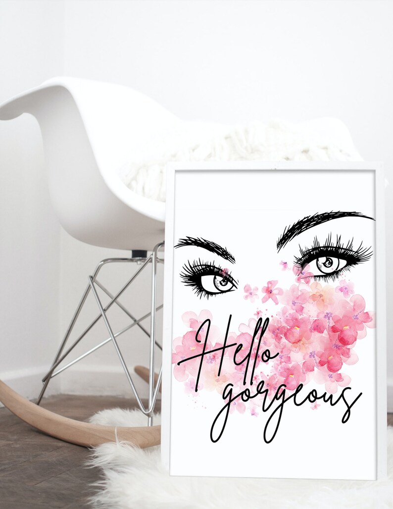 Hello Gorgeous Printable Art L Printable Wall Art L Printable - Etsy