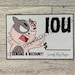 Cute IOU Slip Placeholders, PRINTABLE Set of 6 - Etsy