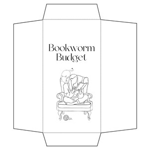 Bookworm Budget Savings Challenge Tracker Printable PDF With Cash Envelope - Etsy