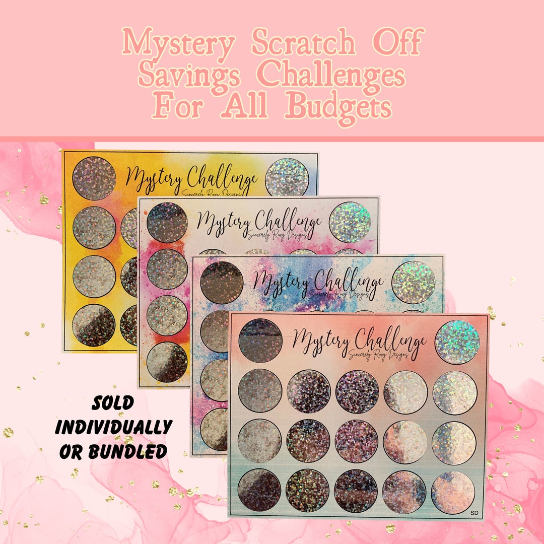 Mystery Scratch off Savings Challenge Cards for Low to High Income ...