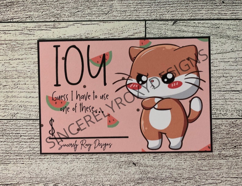 Cute IOU Slip Placeholders, PRINTABLE Set of 6 - Etsy