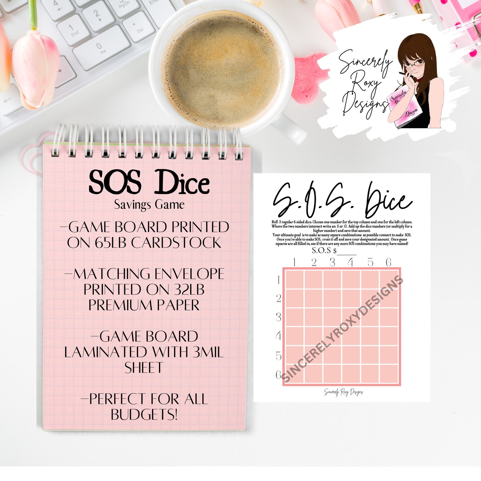 S.O.S Physical Laminated Savings Game With Envelope - Etsy