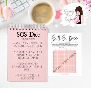 S.O.S Physical Laminated Savings Game With Envelope - Etsy