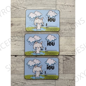 IOU Place Holder - Etsy