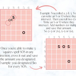 S.O.S Physical Laminated Savings Game With Envelope - Etsy