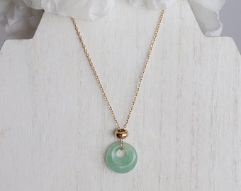 Jade Circle Pendant - Etsy
