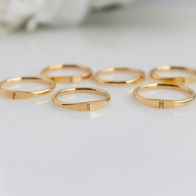 Initial Ring - Etsy