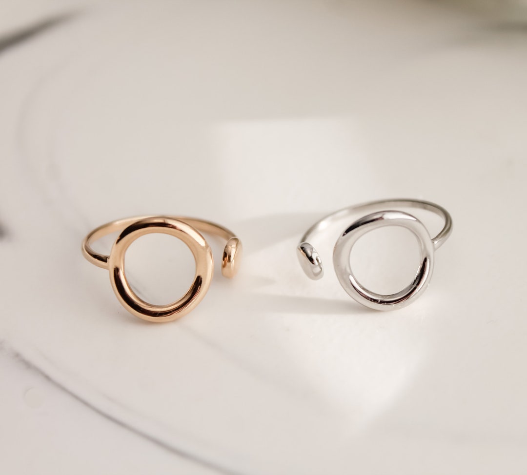 Round Ring I Donut Ring I Stackable Ring I Minimalist Ring I Gift for ...