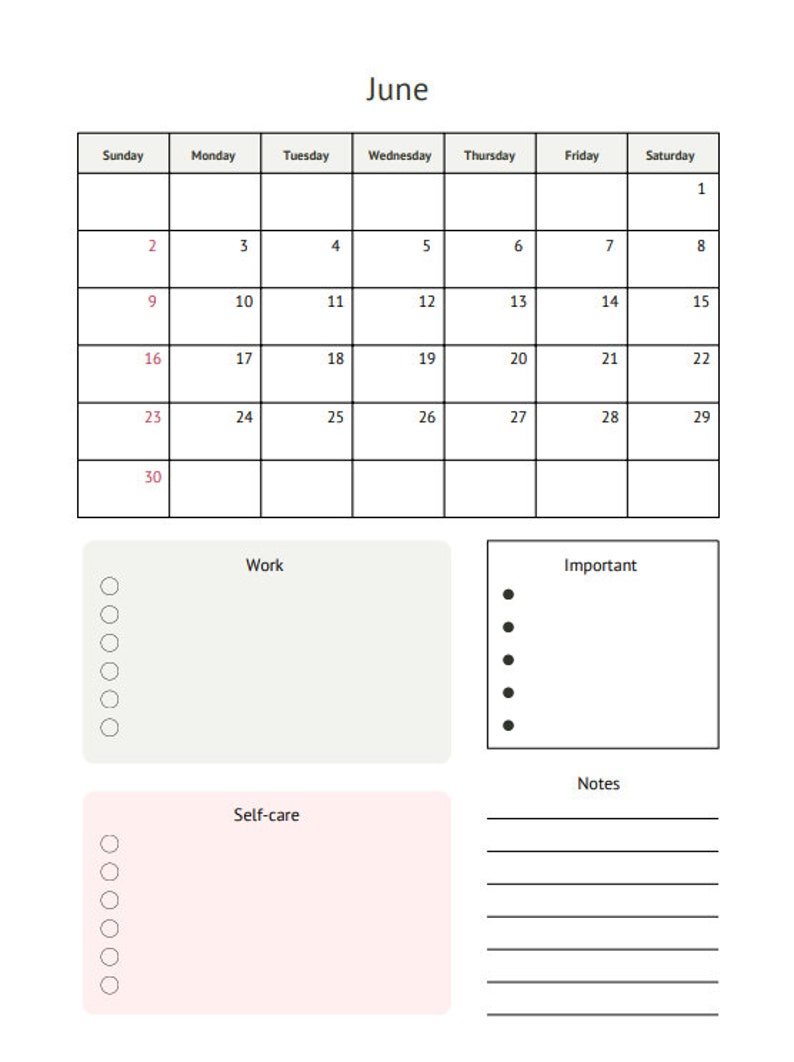 June 2024- May 2025 Floral Digital Calendar! - Etsy
