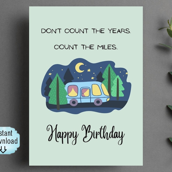 Camper Birthday - Etsy