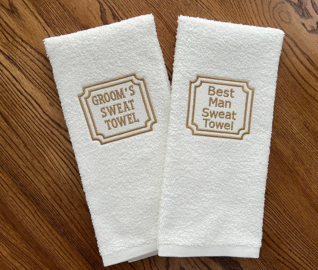 Wedding Day Sweat Towel | Grooms Sweat Towel| Father of Bride Sweat ...