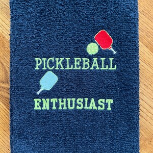 Pickle Ball Enthusiast Hand Towel | Pickle Ball Sweat Towel ...