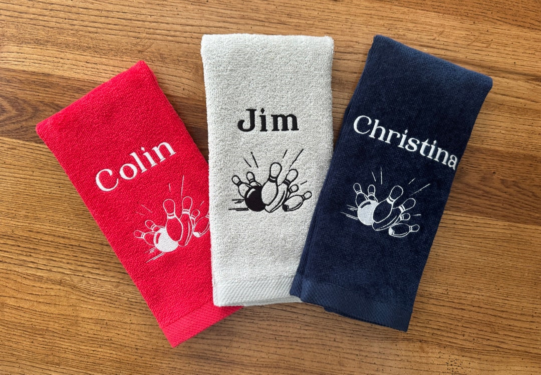 Personalized Bowling Towels Bowling League Towel Father's Day Gift ...