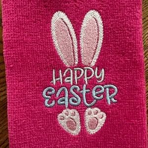 Happy Easter Fingertip Towels Happy Easter Bath Hand Towel - Etsy