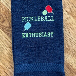 Pickle Ball Enthusiast Hand Towel | Pickle Ball Sweat Towel ...