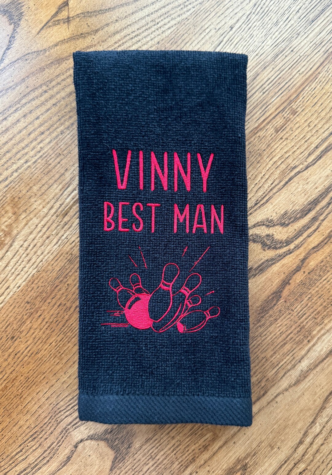 Personalized Bridal Party Bowling Towels| Personalized Groomsman ...