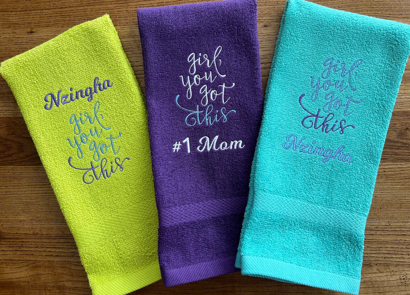 Motivational "girl, You Got This" Personalized Gym Sweat Towel | Custom ...