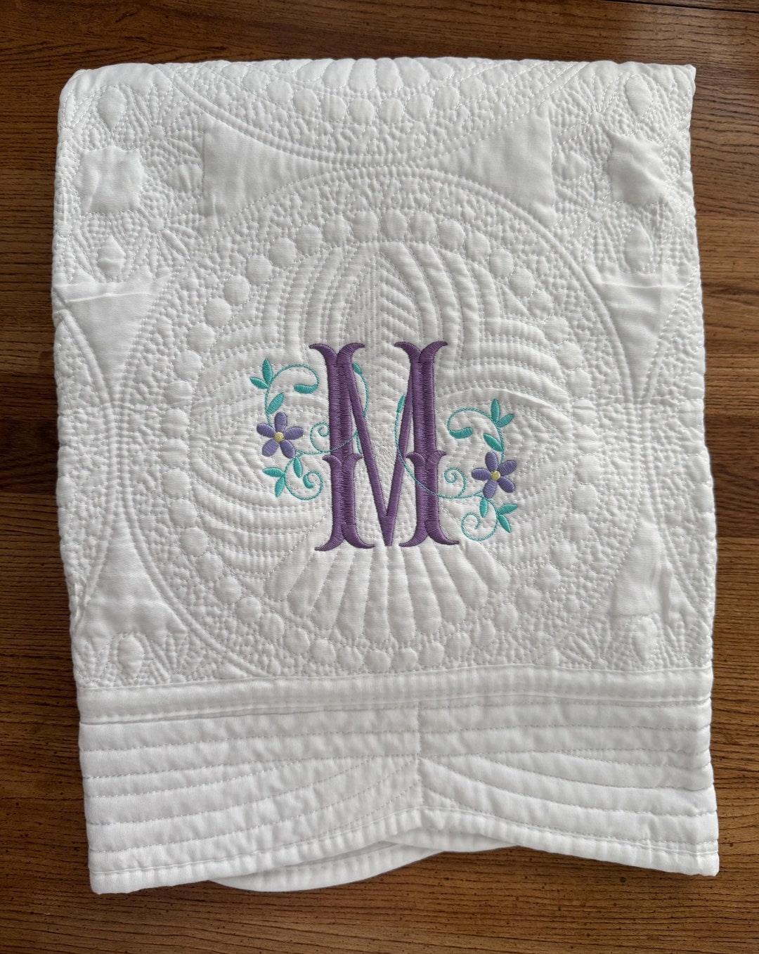 Monogram Custom Lap Blanket| Personalized Lap Quilt| Grandmother Gift ...