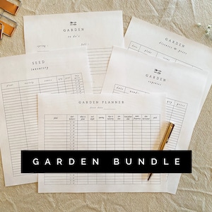 GARDEN BUNDLE Printable - Instant Garden Planner - Digital Download ...