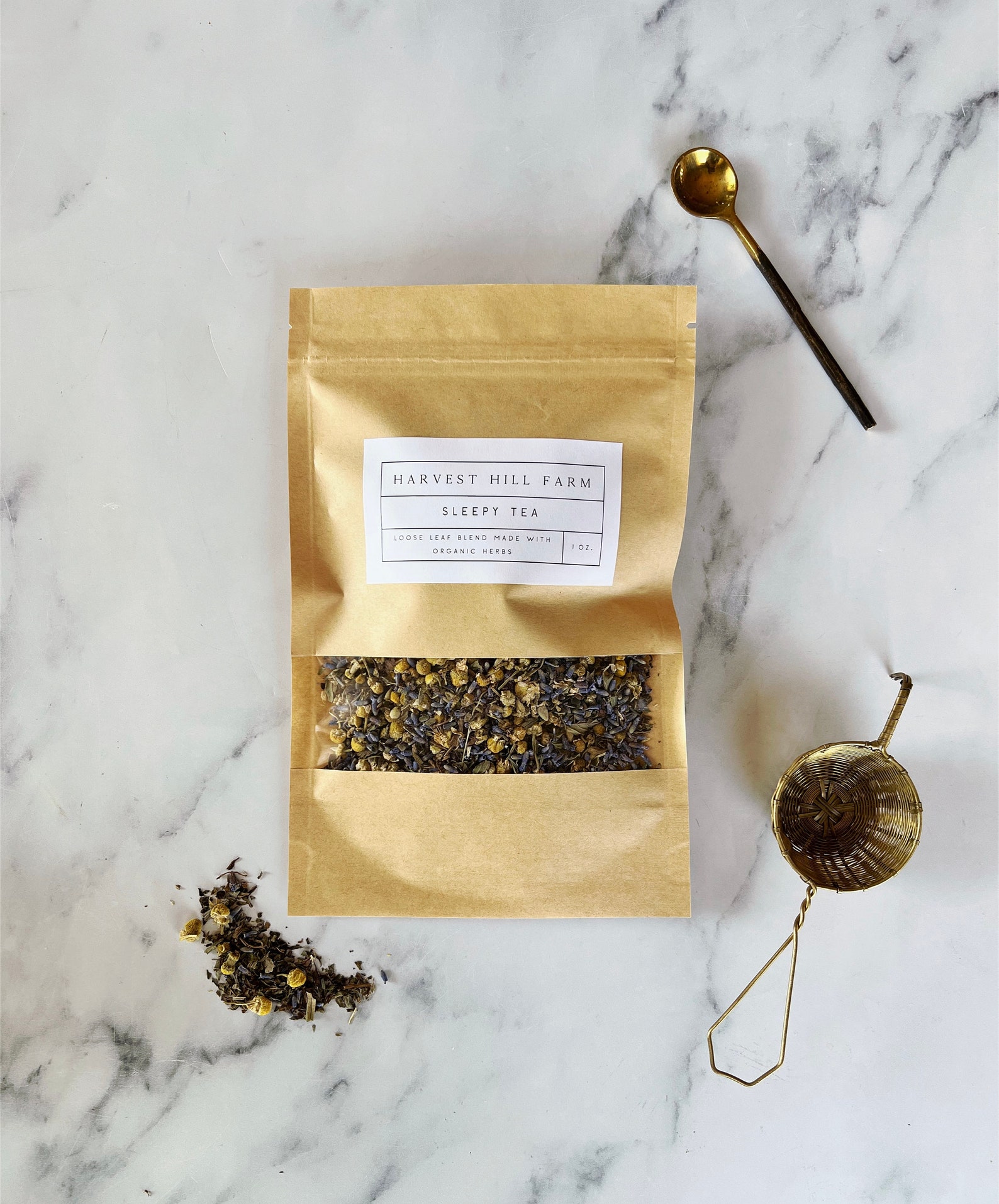 SLEEPY TEA Organic Loose Leaf Sleepytime Tea Decaffeinated Sleep Aid ...