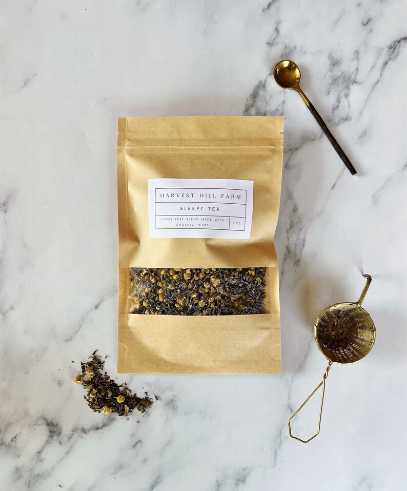 SLEEPY TEA Organic Loose Leaf Sleepytime Tea Decaffeinated Sleep Aid ...