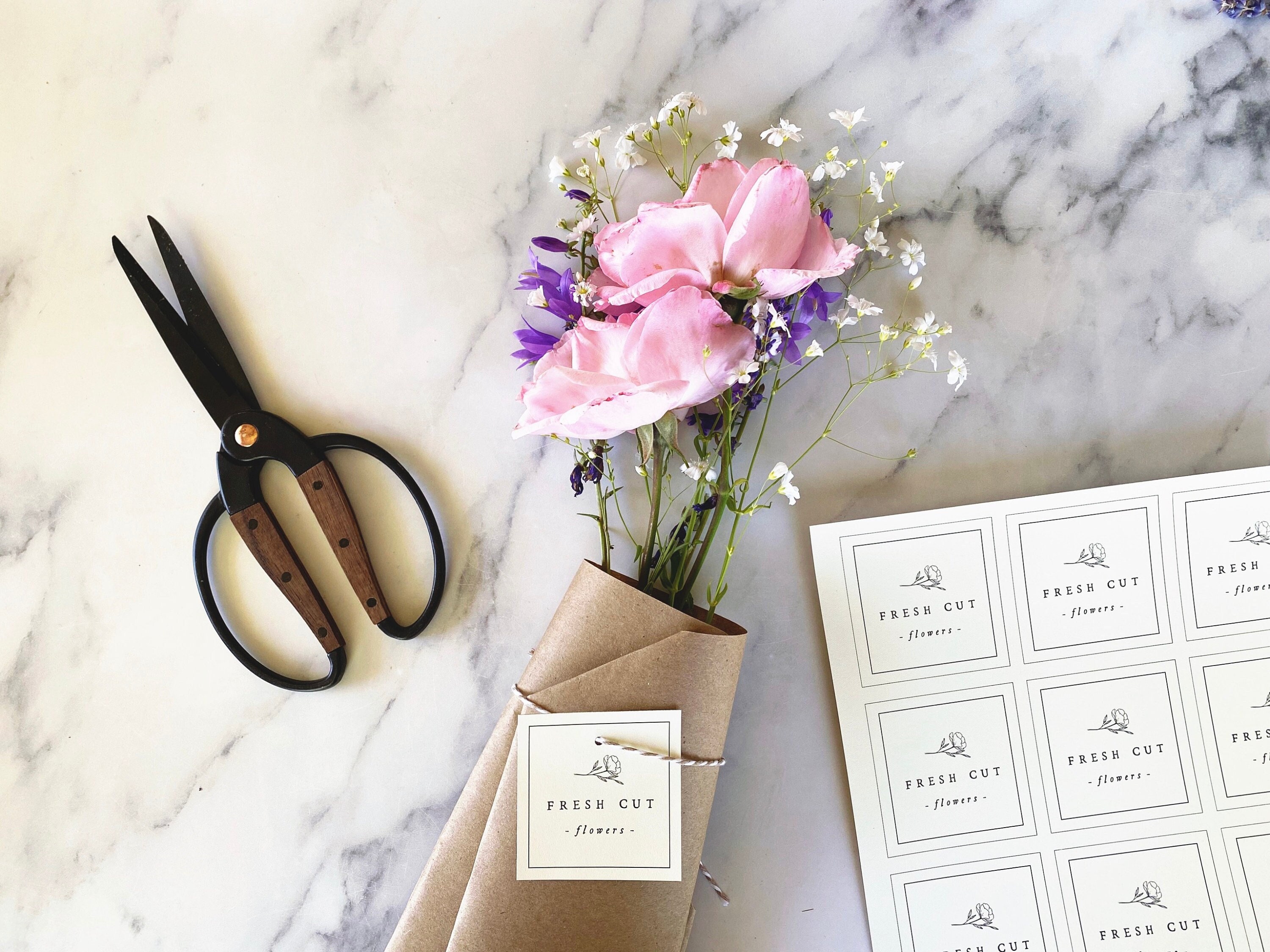 FLORAL GIFT TAG Printable - Instant Tag Download - Digital Download ...