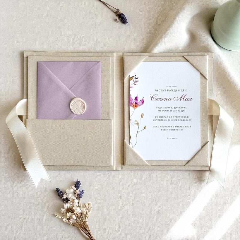Folio Box for Invitation - Etsy