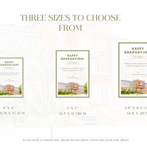 Printable Graduation Card | Custom School University Watercolor ...