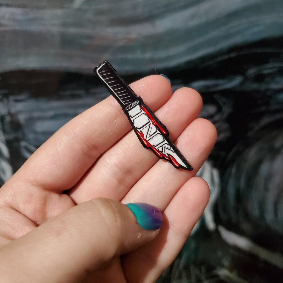 INK Inspired - Dripping Knife Resin Pin - Etsy