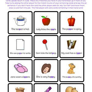 Articulation Flashcards and Worksheets - Complete /p/ Phoneme, Initial ...
