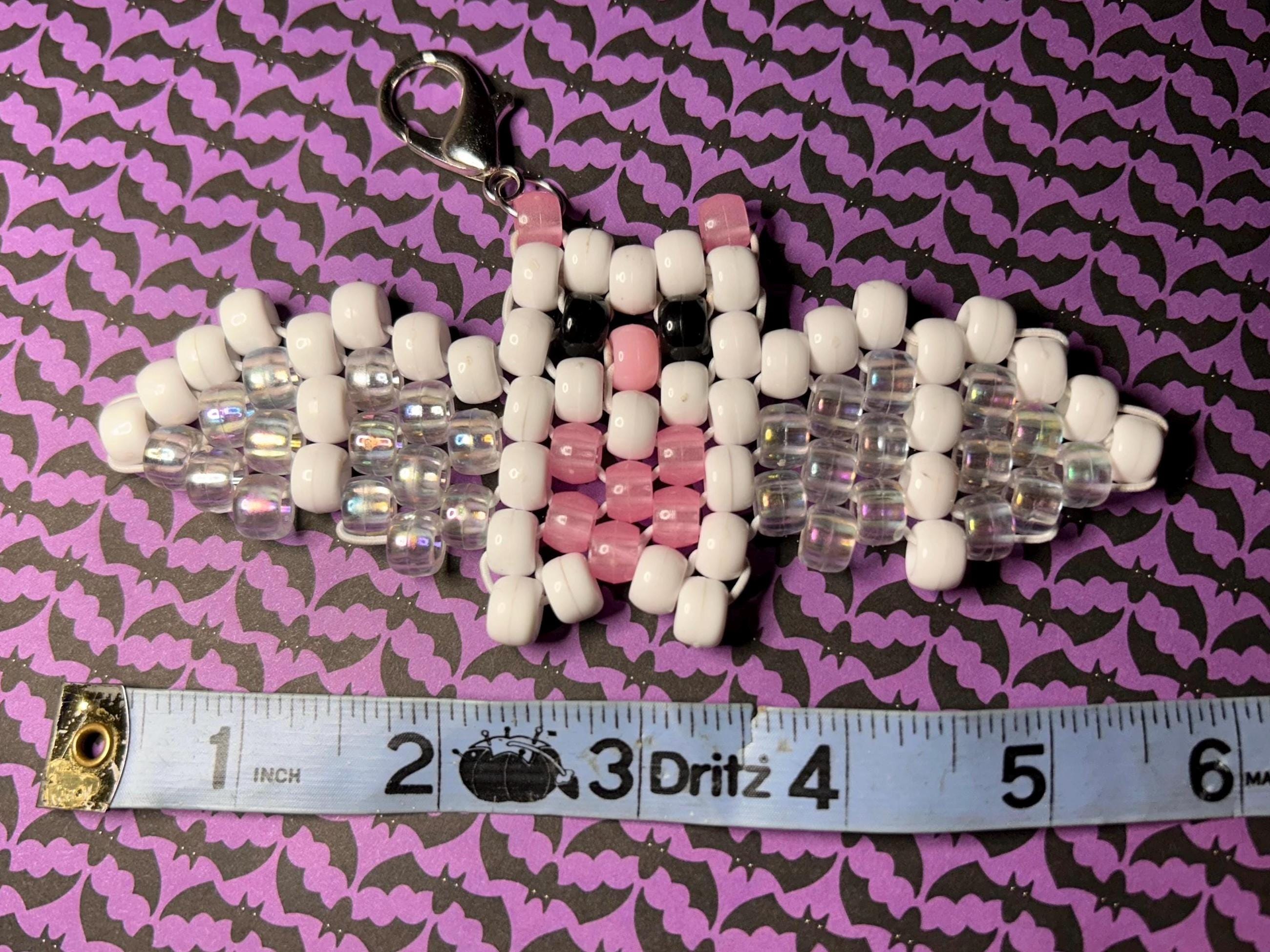 Pastel Goth Kandi Bat Keychains - Etsy