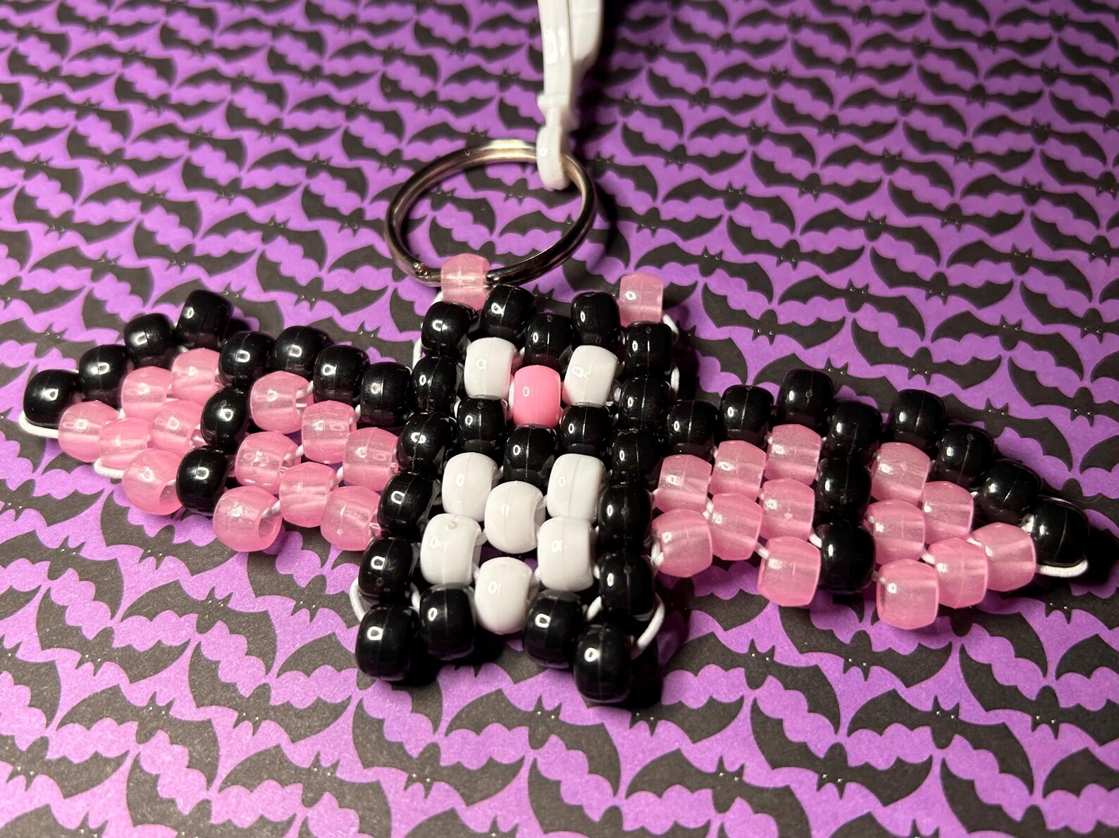 Pastel Goth Kandi Bat Keychains - Etsy