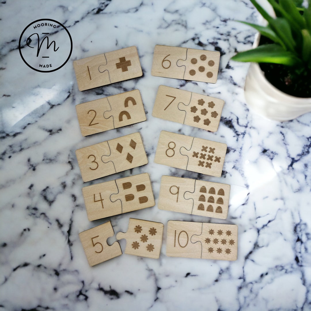 Number Match Puzzle - Etsy